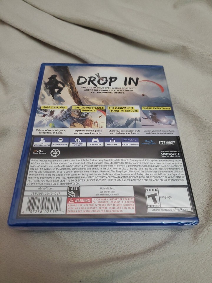Steep - PS4 - Snowboarding Game - Brand New 887256025151 | eBay