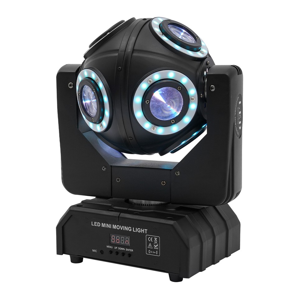 8-Head Moving Light, LED Moving Head Light, RGBW DJ Rotating Light | eBay