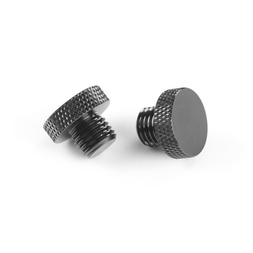 Mirror Hole Plugs Screw Block-Offs Glossy Black for Both Hand M10 ...