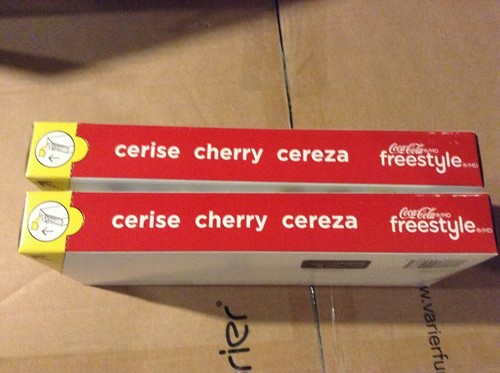 2 Coca Cola Freestyle Cartridge Refill Cherry, Soda Concentrate 07/27 ...