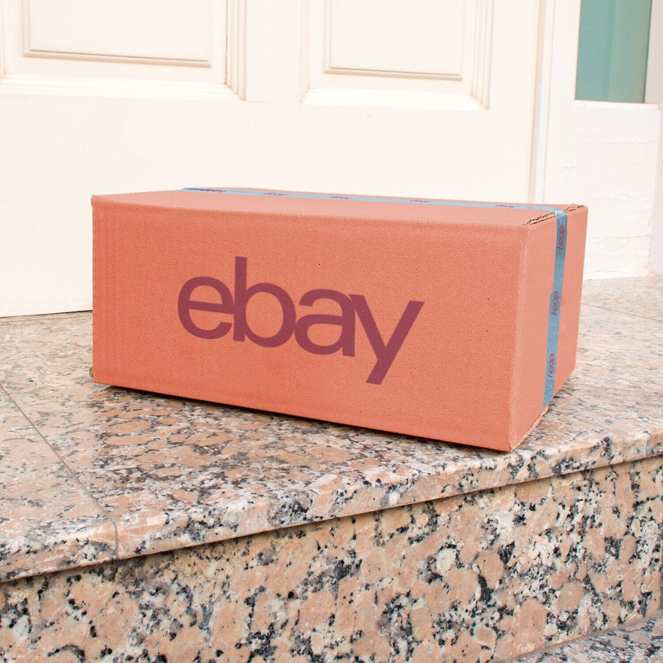 eBay Branded Packaging Small Cardboard Box (27.5cmx34.5cmx14.5cm) Pink ...