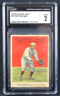 1914 CRACKER JACK #27 BILL CARRIGAN CGC 2 | eBay