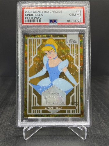 2023 Topps Chrome Disney 100 Cinderella Gold Wave 40/50 PSA 10 #45 | eBay
