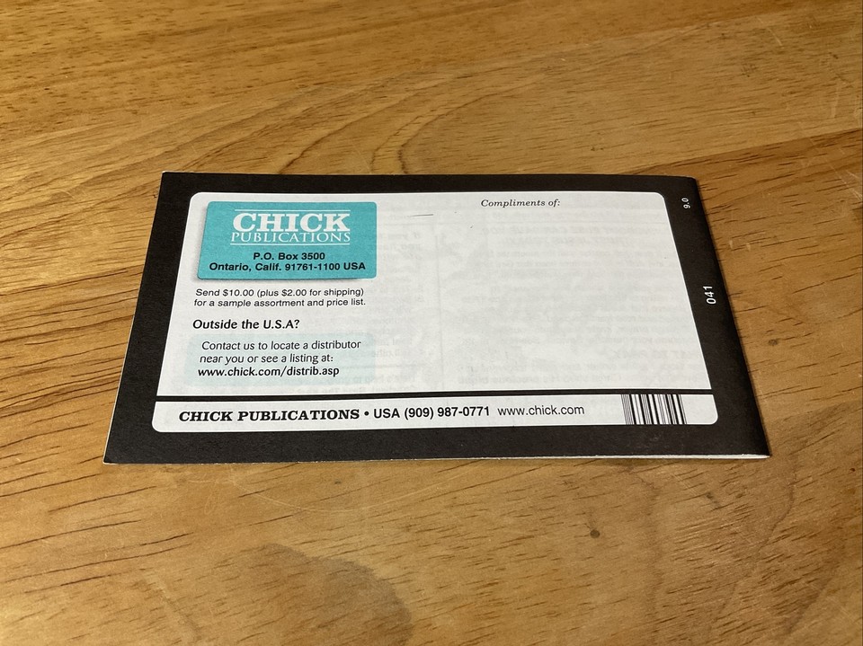 Vintage JACK CHICK Tract COMIC J.T.C. Flight 144 1998 | eBay