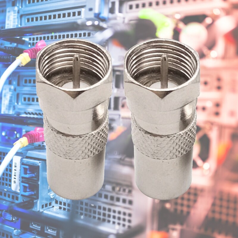 F type Socket to Coax RF IEC Aerial Plug Male Adapter Twist on ...