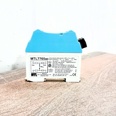 USED | MTL MTL7765AC SAFETY BARRIER MTL7700 RANGE SHUNT DIODE DIN RAIL ...