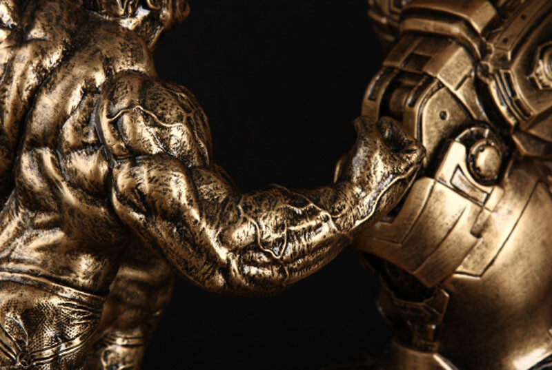 Resin Bronze Hulk&MK44 Statue Figure Model Toy Action Figure IN Stock ...