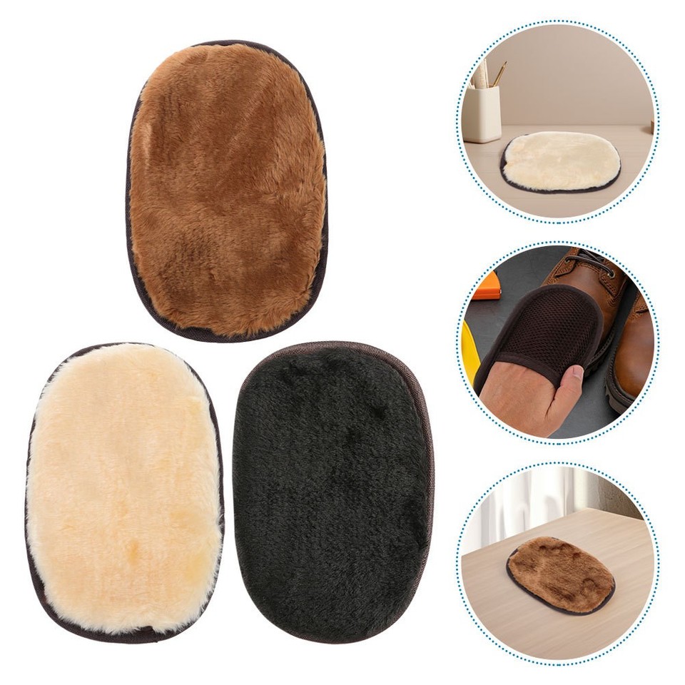 3pcs Polishing Shoeshine Cloth Shoes Shoe Polishing Glove | eBay Australia