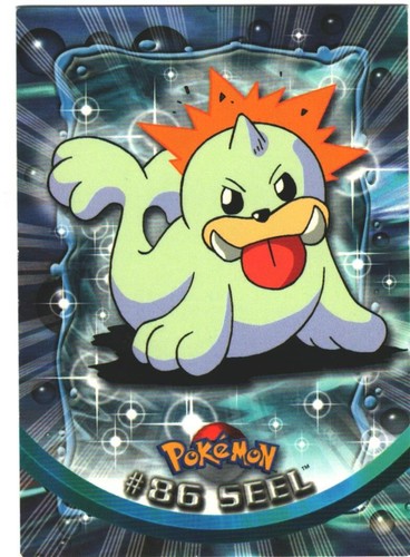 Seel #86 Pokémon Topps Series 1 TCG Blue Logo Label 1st Print Pokemon ...