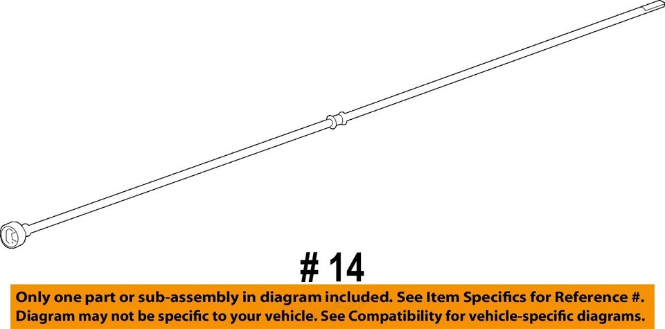 GM OEM Tail Gate Tailgate Hatch-Torque Rod 25889653 | Rear | Liftgate