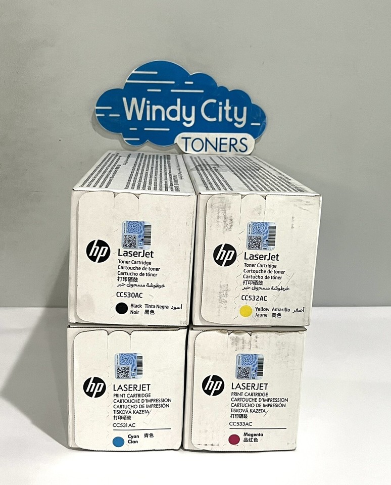 HP 304A CC530AC-531AC-532AC-533AC Toner Set LaserJet CP2025 CM2320 ...