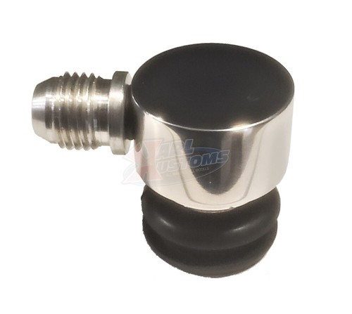 Universal Billet Brushed Aluminum Brake Booster Vacuum Check Valve w ...