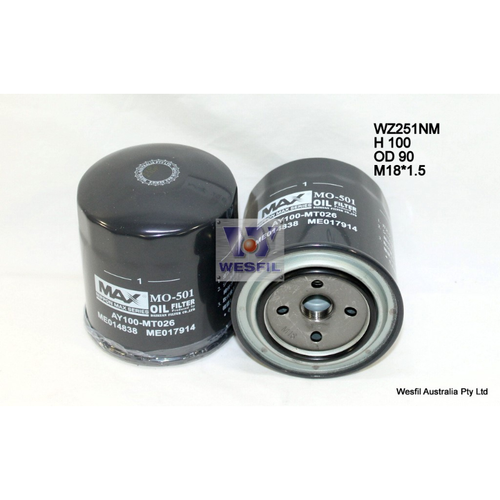 Nippon Max Oil Filter Wz251Nm Z251 suits Mitsubishi | eBay