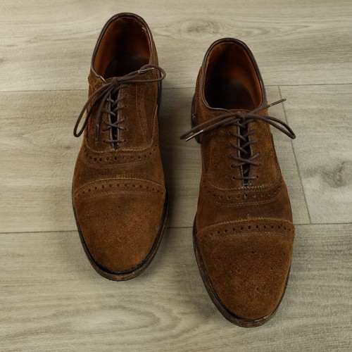 Allen Edmonds Strand Men's 8.5D Medium Rustic Brown Suede Quarter ...