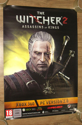 The Witcher 2 Assassins of Kings very rare promo Poster 48x68 cm | eBay