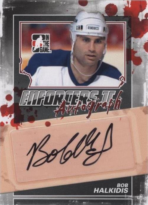 2013-14 In the Game Enforcers II - Autographs Bob Halkidis #A-BH (AU ...