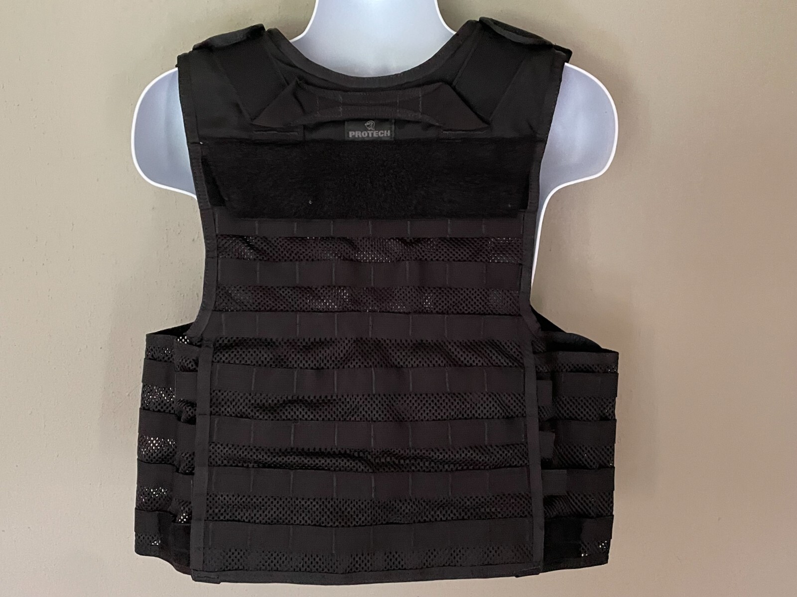 Protech TACLB Tactical Mesh Front Open Armor Carrier Black Large Molle ...