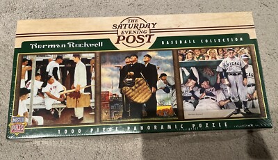 Masterpieces Sat. Evening Post Norman Rockwell Baseball Collection 1000 ...