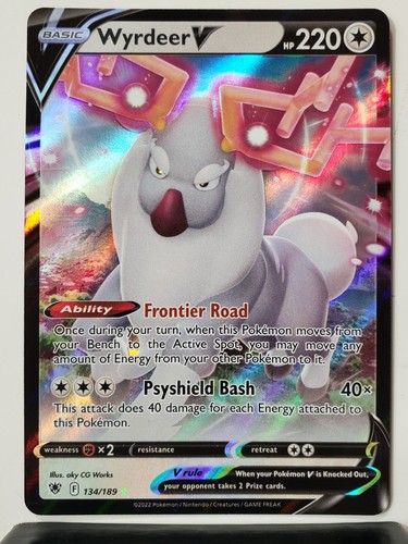 HOLO Wyrdeer V 134/189 NM / M - Astral Radiance Pokemon Card - $2 Flat ...
