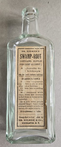 Vintage Dr. Kilmers Swamp Root Glass Bottle Late 1800s | eBay