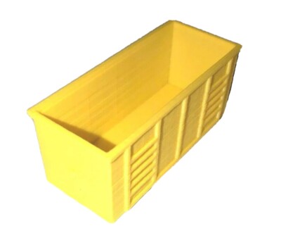 HO Scale Model Railroad Scenery Roll Off Dumpster Yellow | eBay