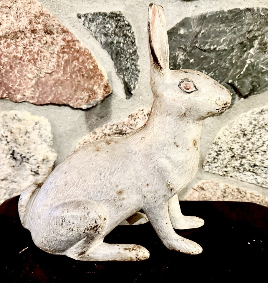 Antique Hubley Cast Iron Bunny Rabbit Doorstop – 11 lbs | eBay
