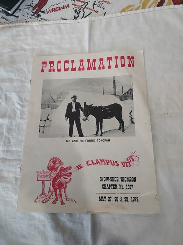 Jim Butler Days E Clampus Vitus Program 1972 | eBay