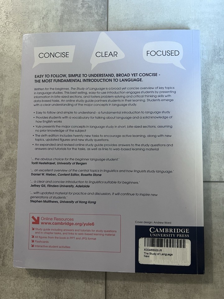 Study of Language by George Yule (2016, Trade Paperback) 9781316606759 ...