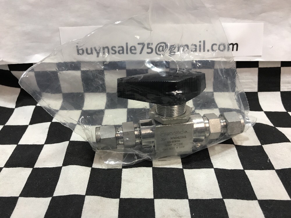 SWAGELOK High Pressure Ball Valve 3/8", SS-83KS6, LOT OF 2, SHIPSAMEDAY ...