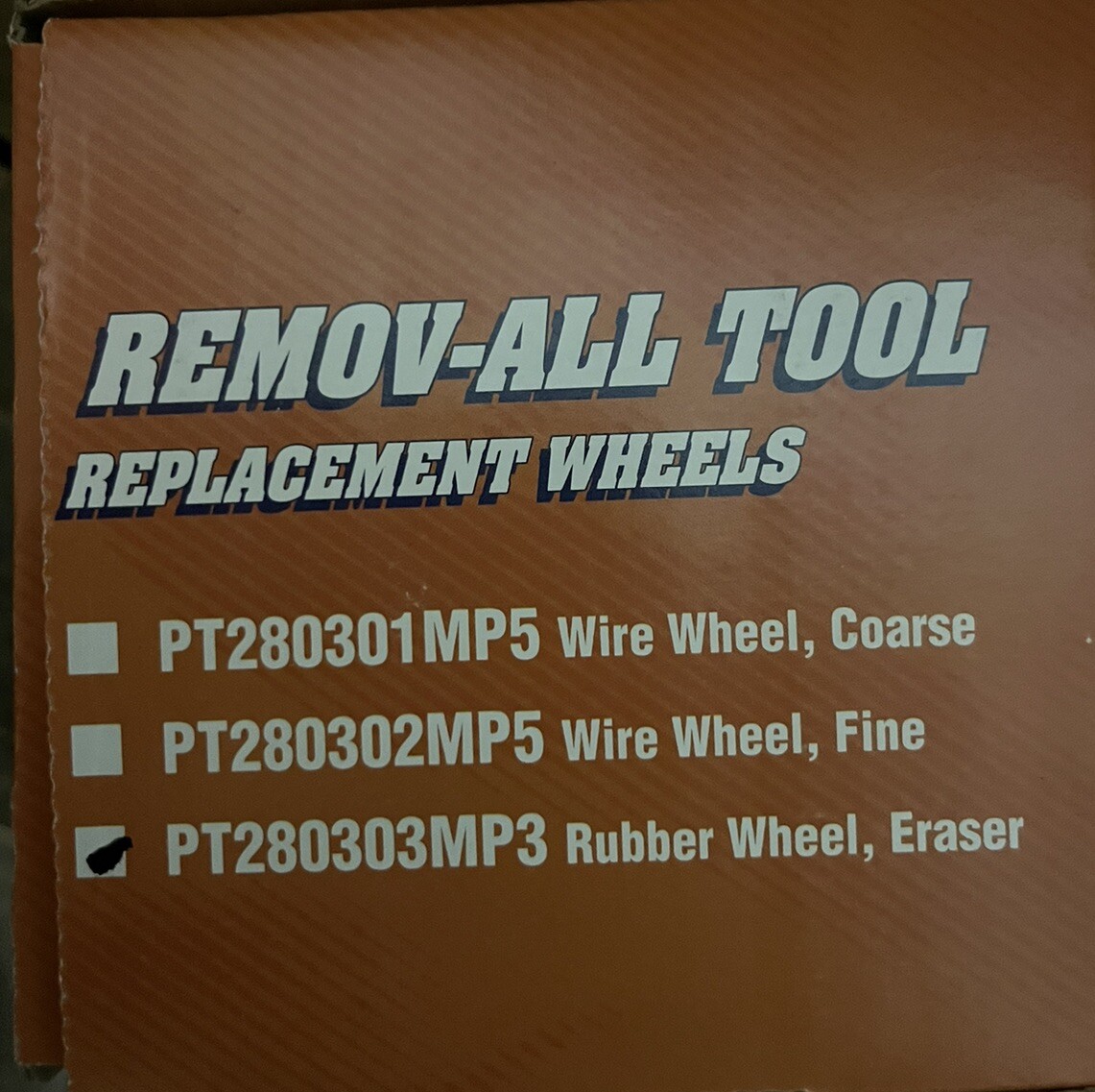 snap-on crud thug remov-all tool eraser wheels pt280303mp3 for sale ...