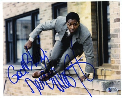Denzel Washington Autographed Signed 8x10 Photo Authentic Beckett BAS ...