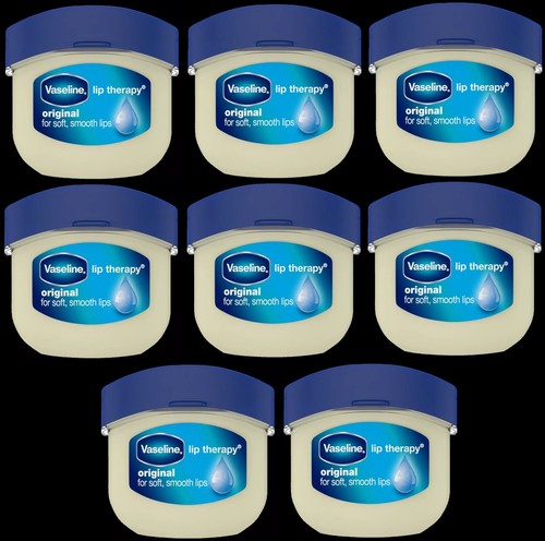 Vaseline Lip Therapy Original Mini 0.25oz 8 Packs Hydrating Petroleum ...
