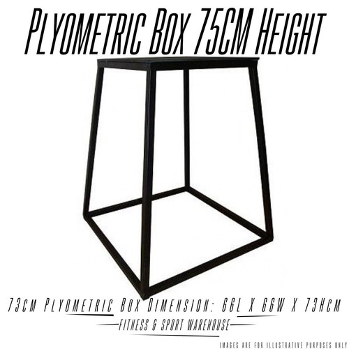 75cm Steel Plyo Box Plyometric Jump Box Stool Fitness Gym Strength ...