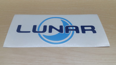 Lunar Caravan Decals Flat Vinyl x 1 Sticker 215mm x 98mm self adhesive ...