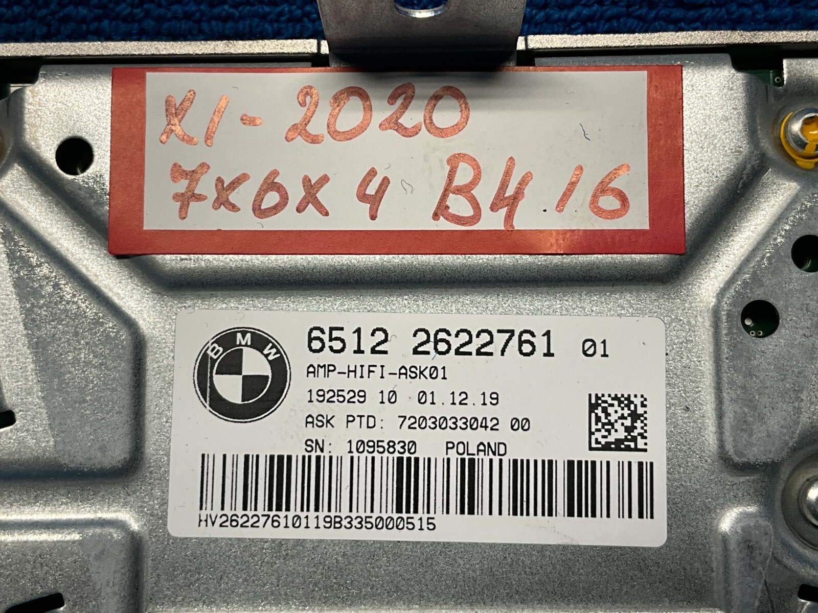 2016 - 2021 BMW X1 F48 AUDIO SOUND SYSTEM AMP AMPLIFIER MODULE UNIT OEM ...