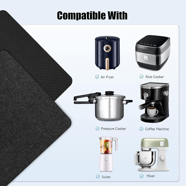 2X Heat Resistant Mat for Ninja COSORI Air Fryer Protector Felt ...
