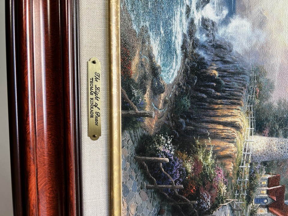 Thomas Kinkade “The Light of Peace” Lithograph Framed and Matted. | eBay