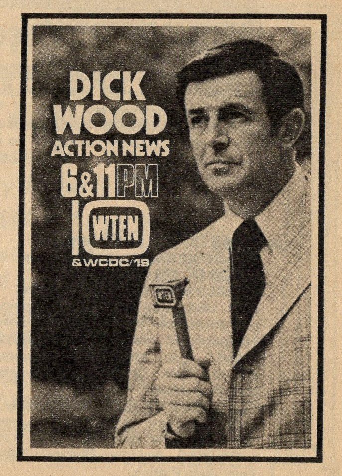 1973 WTEN TV NEWS AD DICK WOOD REPORTER in ALBANY,NEW YORK action news ...