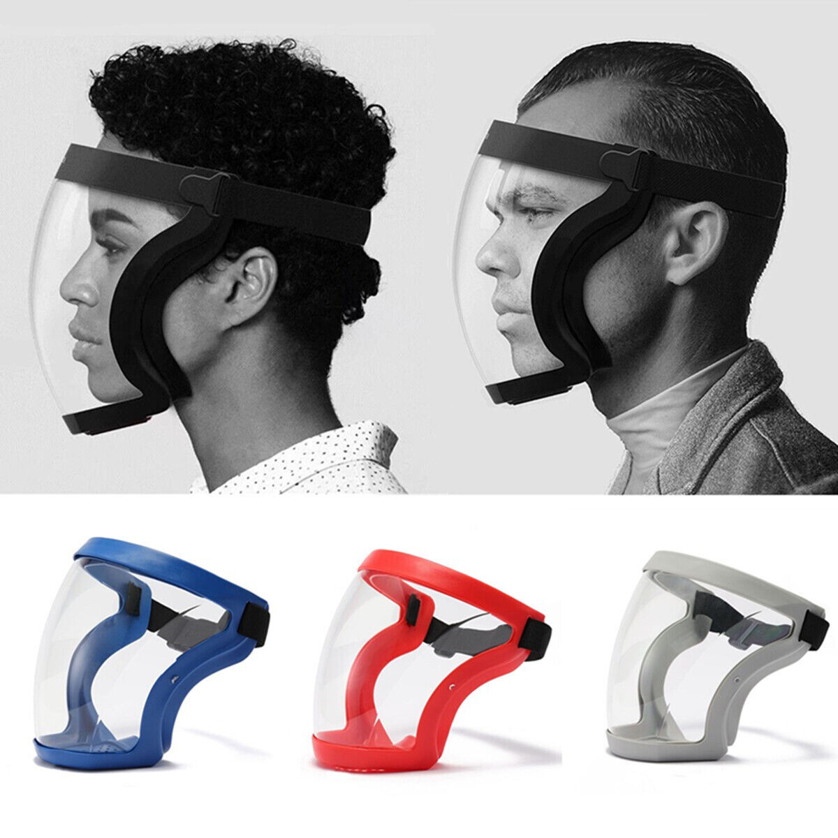 Safety Protective Full Face Mask Anti-Fog Cover All-Inclusive Adults ...