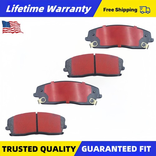Front Ceramic Red Brake Pads for Chrysler 300 Dodge Challenger Charger ...