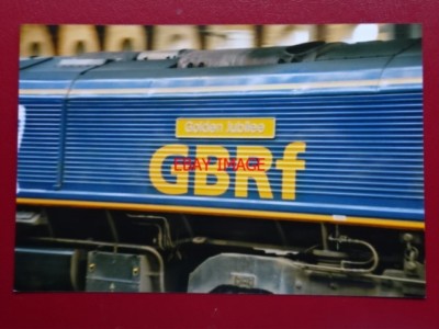 PHOTO NAMEPLATE BR CLASS 66 LOCO NO 66705 GOLDEN JUBLIEE GBRF LIVERY ...