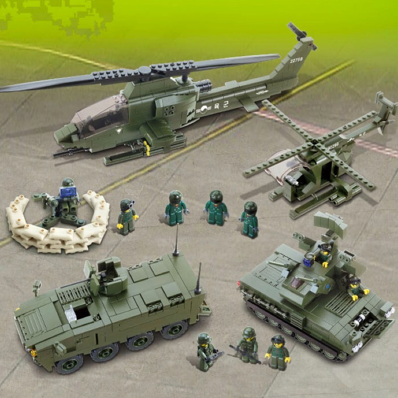 OXFORD Cobra Combatant Helicopter Unit CJ3658 Army Military Brick Block ...