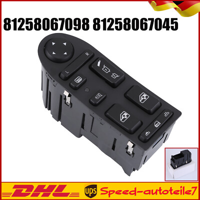 Fensterheberschalter Vorne Links für MAN TGA TGM TGL 81258067098 ...