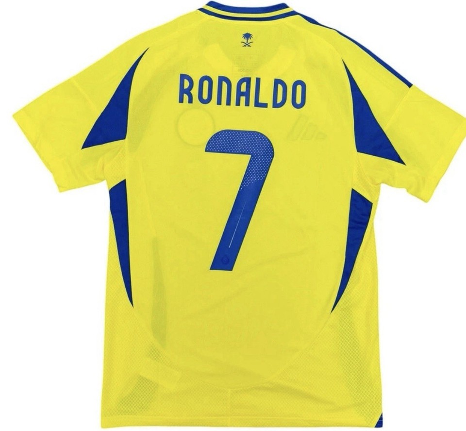 Adidas Cristiano Ronaldo Al Nassr FC 24/25 Home Soccer Jersey Size M ...