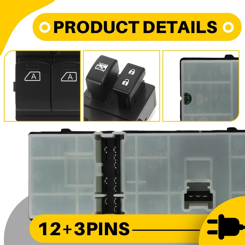 Power Window Control Switch Button 1X For 2007-2015 Infiniti G35 Q40 ...