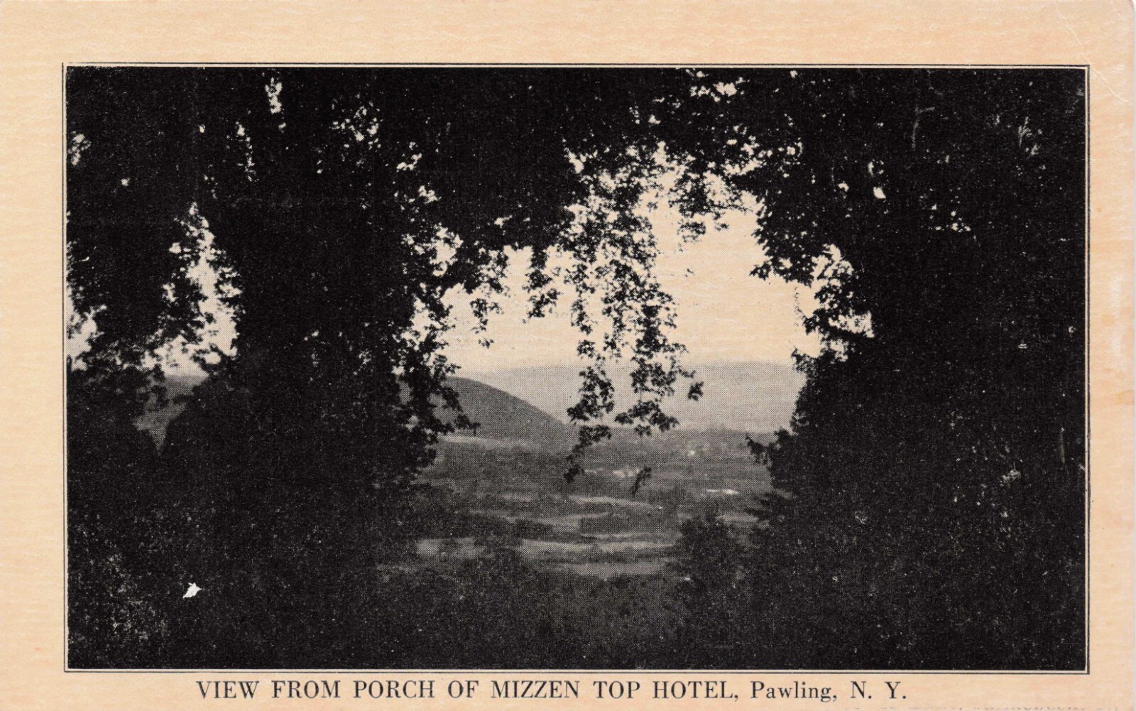 VTG Postcard PAWLING NY View from the Porch of the Mizzen Top Hotel | eBay