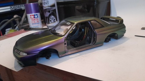 Tamiya 100ml Ps-46 Iridescent Purp/green Polycarbonate Spray Paint ...