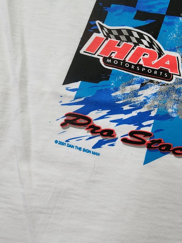 Vintage Carl Baker Shirt Mens XL Drag Racing Summit IHRA Motorsports ...