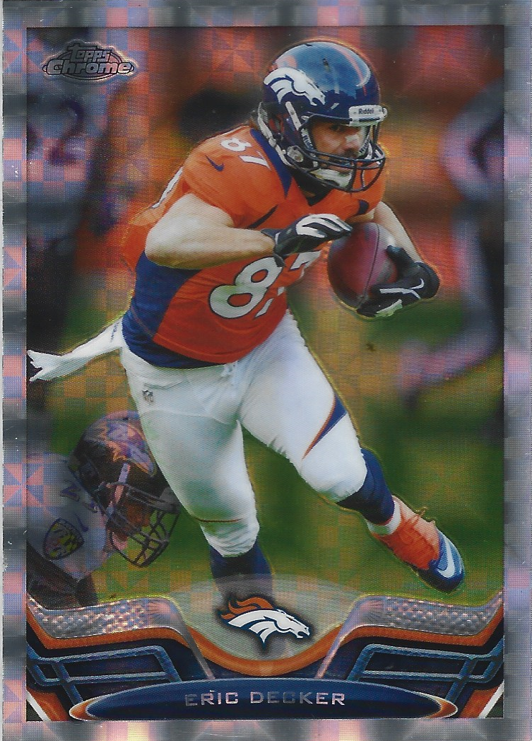 2013 Topps Chrome 🏈Eric Decker🏈X-Fractor Parallel Card #97 | eBay