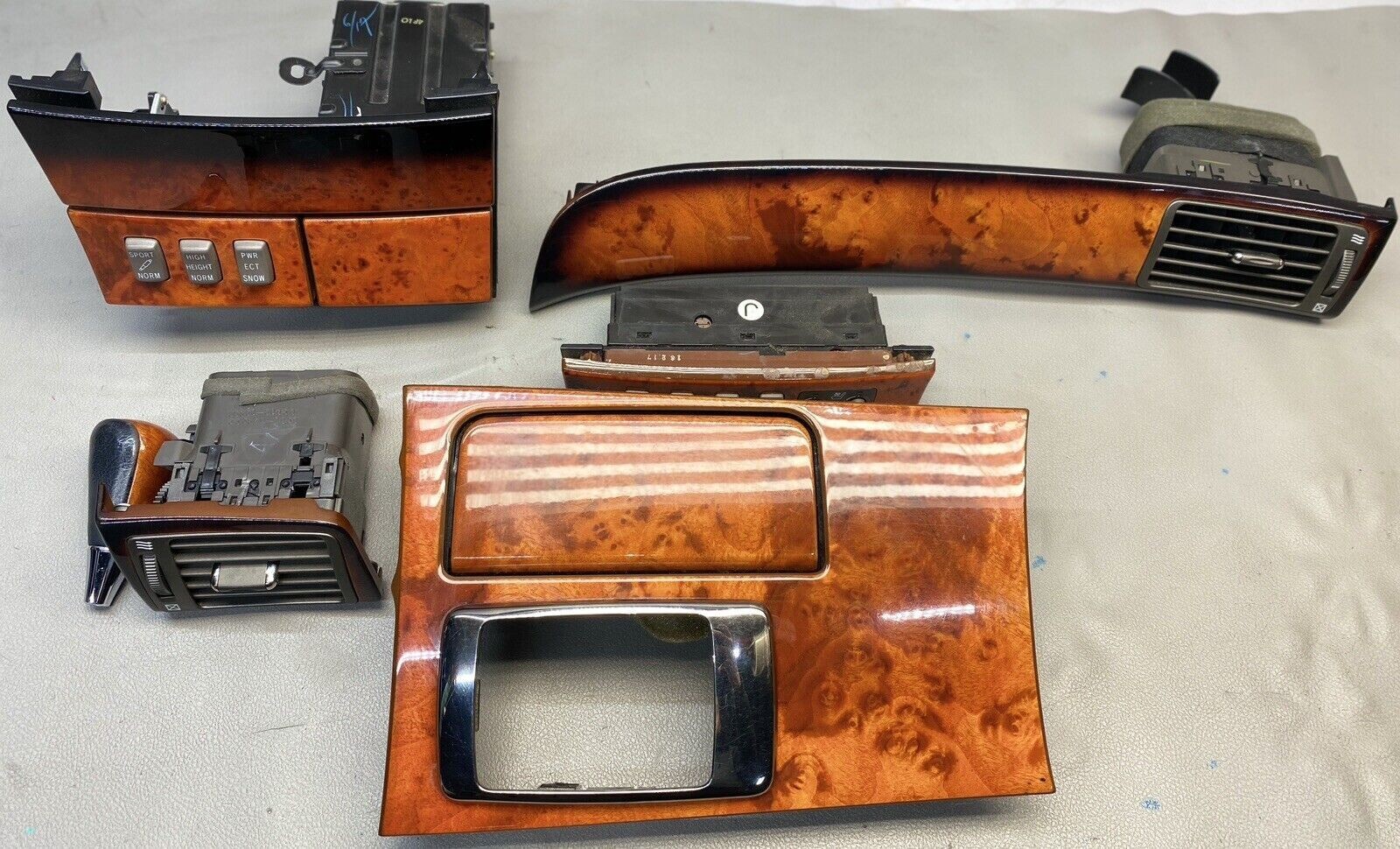 2001-2006 OEM Lexus LS430 Modern Luxury Black Walnut woodgrain trim ...